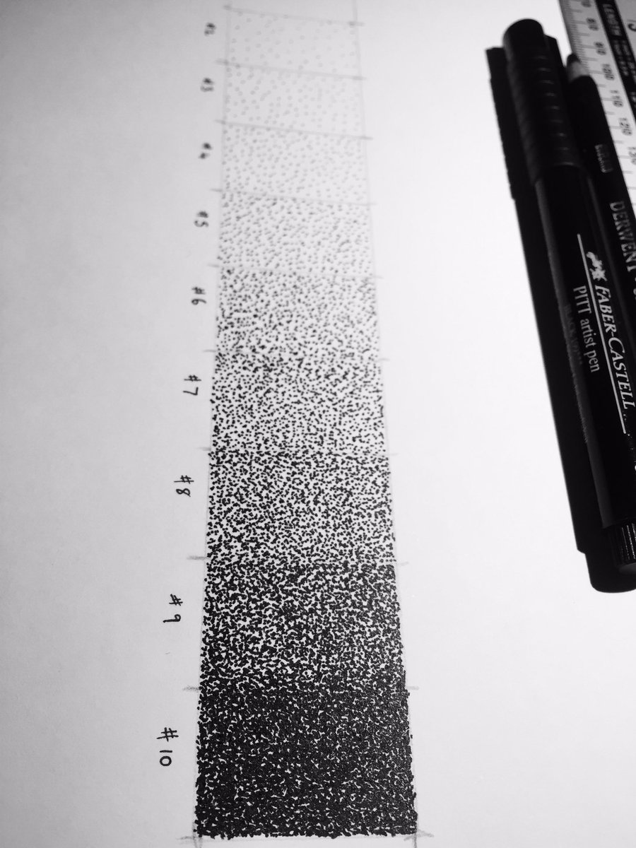 Stippling Value Scale Stippling Value Scale