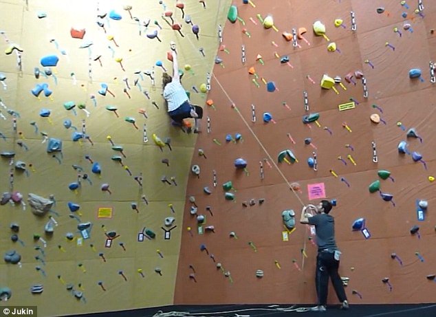 Woman plummets from a rock climbing wall after her instructor fails to ...