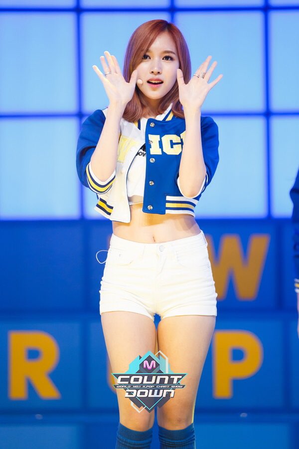 Twice Indonesia On Twitter Pic 160428 Twice Cheer Up Comeback Stage At Mcountdown Mina
