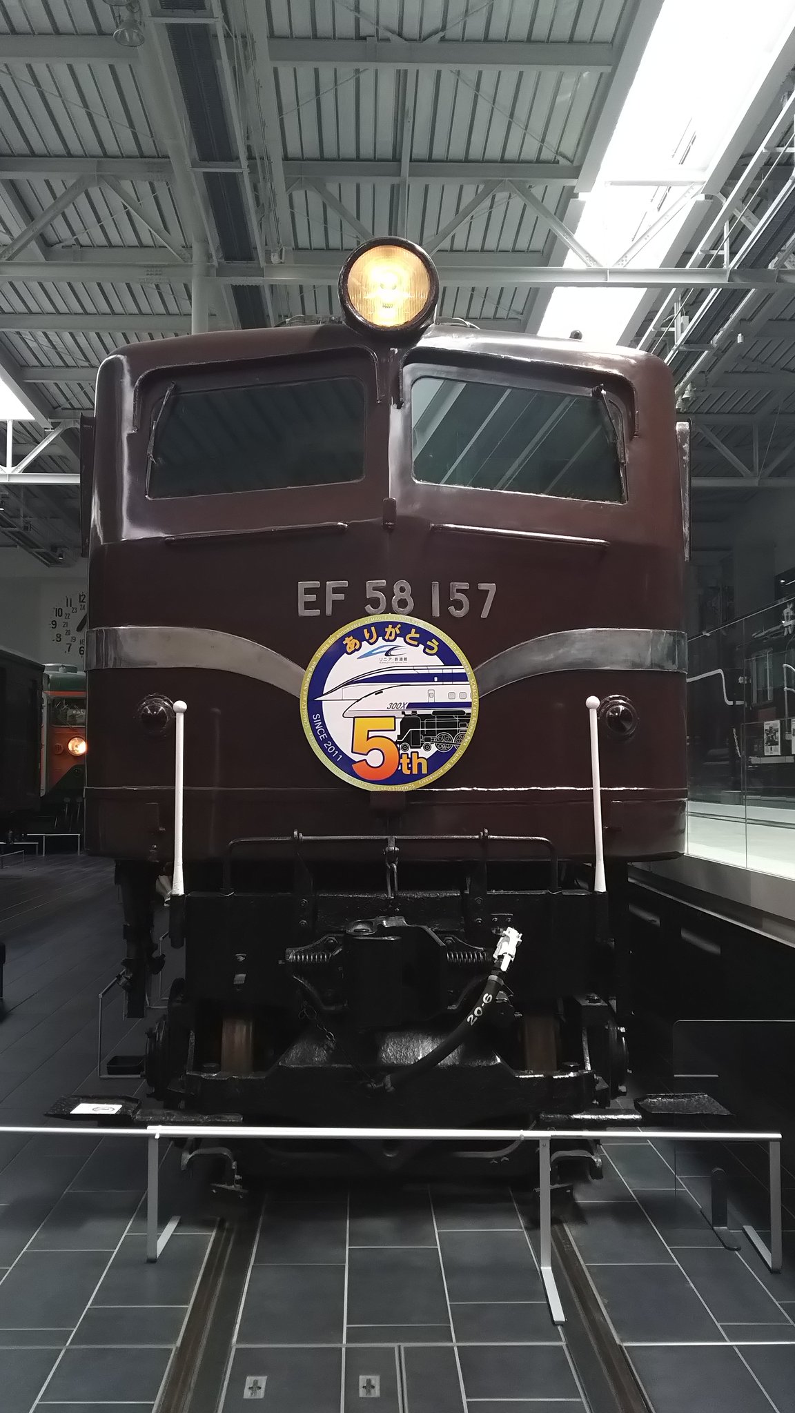県道48沿い on Twitter: "リニア鉄道館5周年記念ヘッドマーク付きEF58 157 https://t.co/DY0uulmmI9" / Twitter
