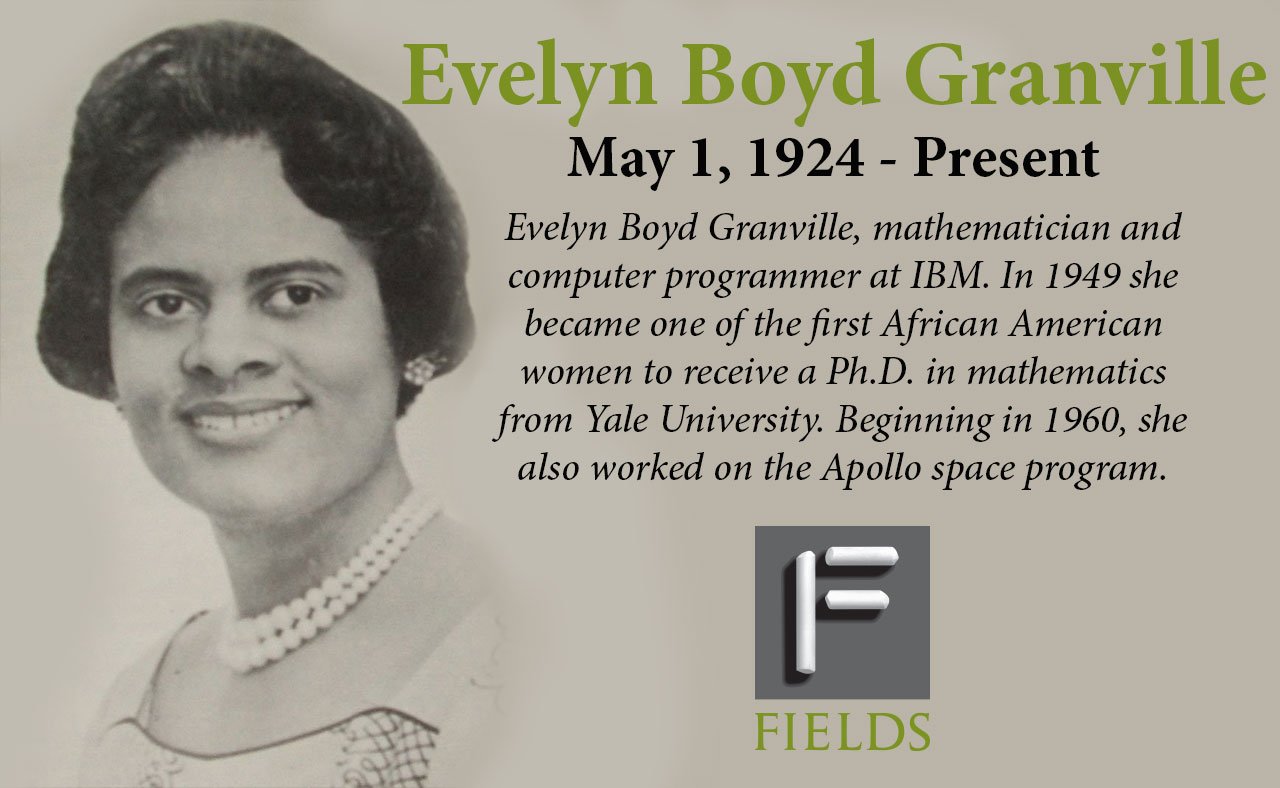 Evelyn Boyd Granville Mathematician On The First Day Of