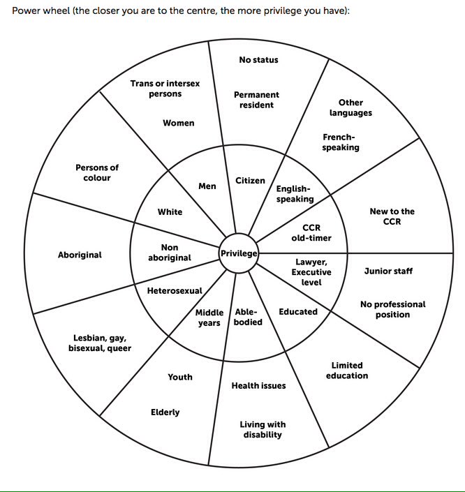 Check Your Privilege Chart