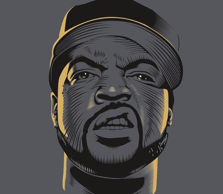 Ice Cube Rapper Vector