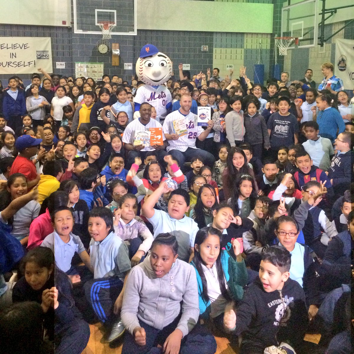 Eric Campbell, @cgrand3 and @MrMet visited PS 92 to take part in a ...
