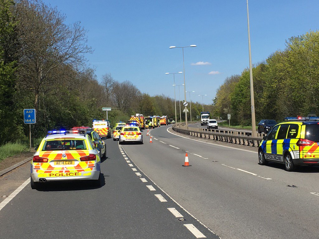 Serious crash closes A47 in Peterborough | Anglia - ITV News