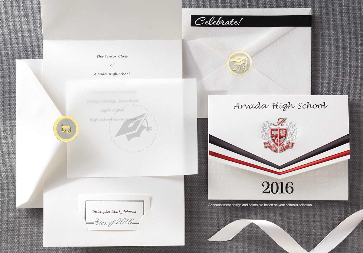 Jostens Graduation Announcement Sample Folded Graduation Announcements