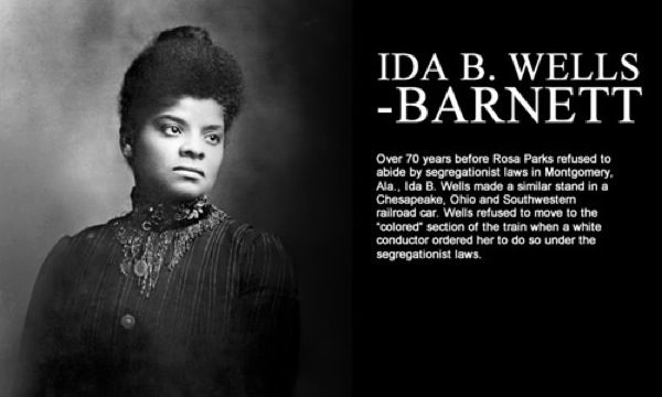 OTD 1884, Ida B Wells refused to give up her seat on a train. history ...