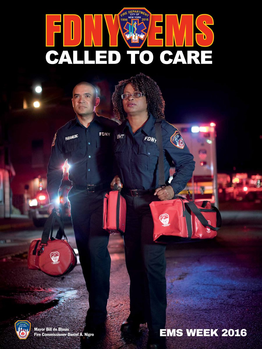 FDNY EMS Week 2016 poster features EMT Shaun Alexander of Station58 ...