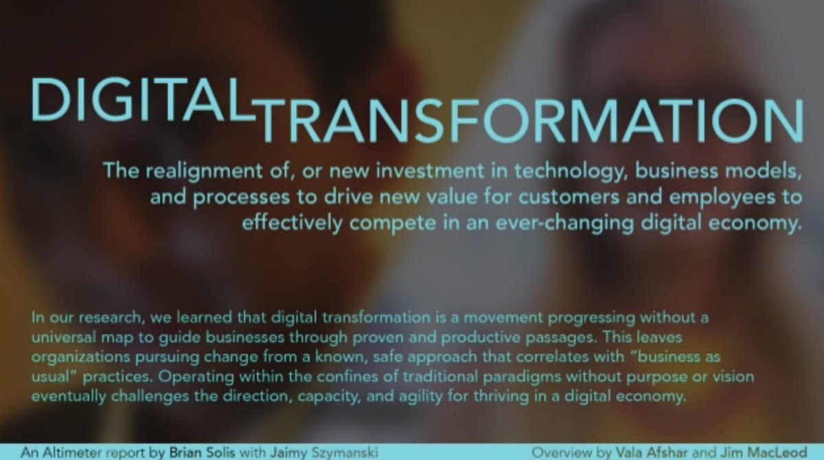 Definition: DIGITAL TRANSFORMATION | Vala Afshar | Scoopnest Definition: DIGITAL TRANSFORMATION | Vala Afshar | Scoopnest