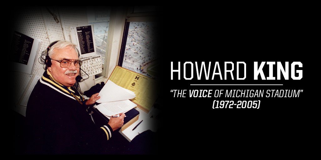 RIP Howard King, Voice of Michigan Stadium from 1972-2005 | mgoblog