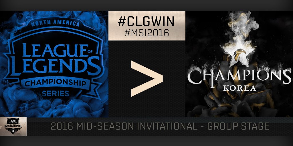 lolesports on Twitter: "CLG takes down SK Telecom T1! #CLGWIN #MSI2016…