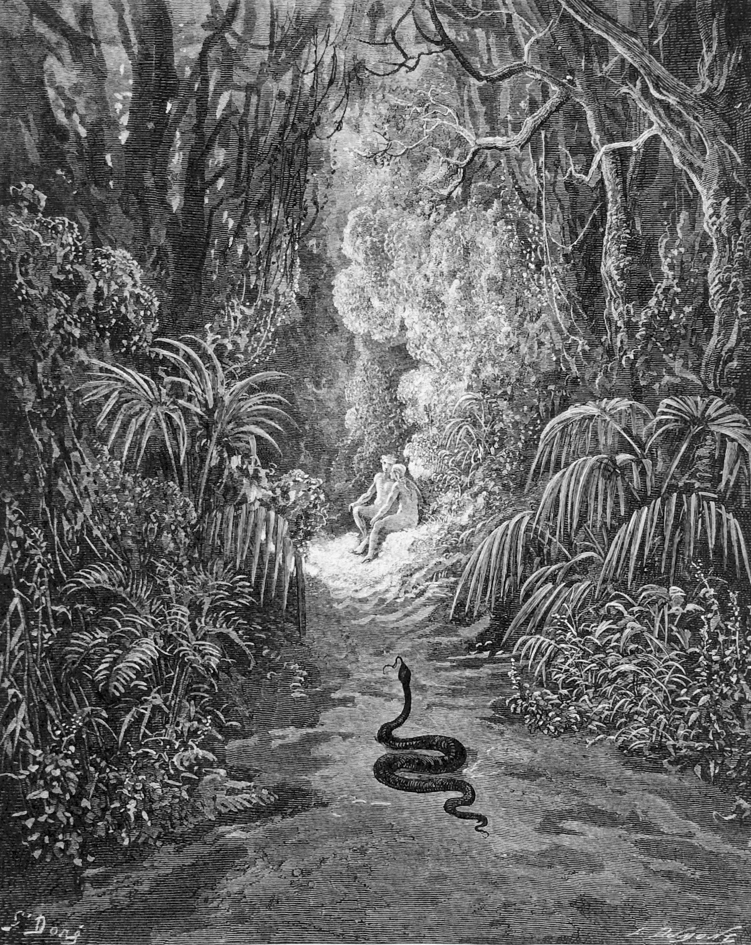 Satan Snake Garden Eden The Curse Reversed: The Parallels Of Genesis