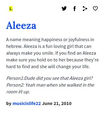 Aleeza Name Meaning