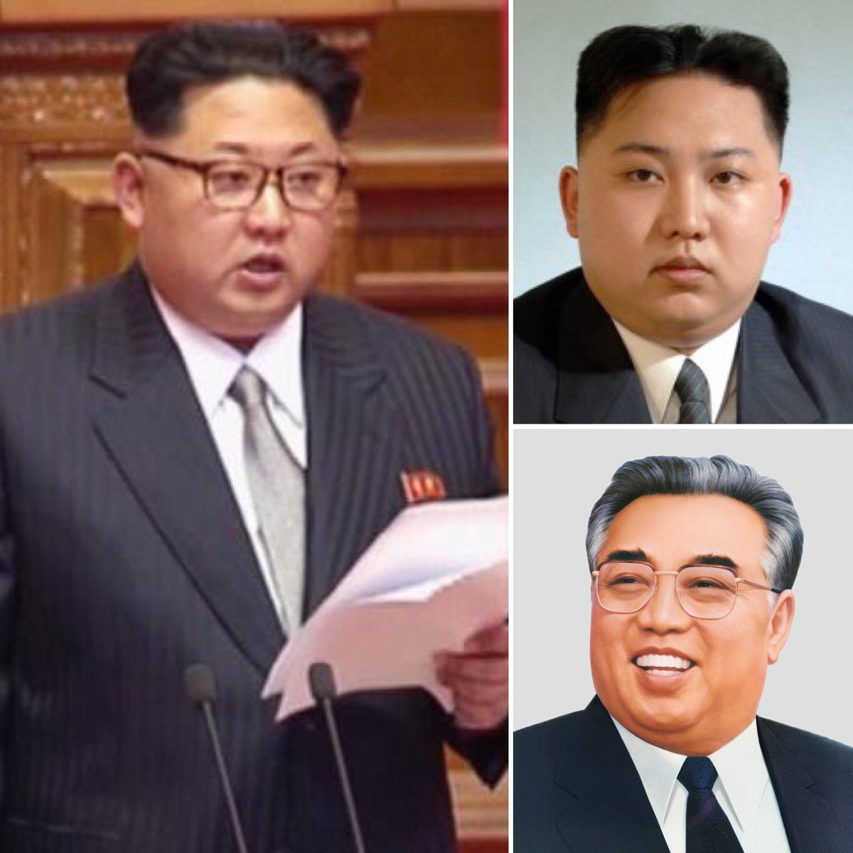 Kim Jong Un's new look, in a suit and tie, bears striking resemblance ...