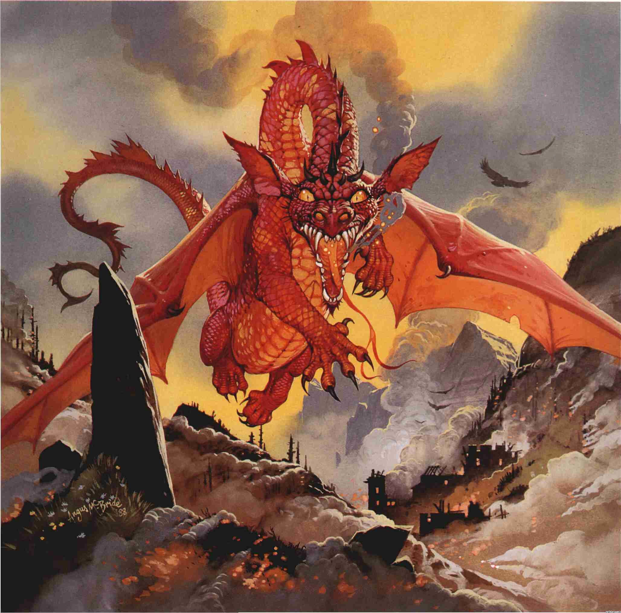 Tolkien Illustrations Smaug