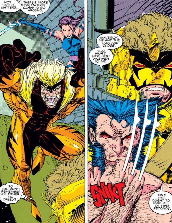 Psylocke And Sabertooth