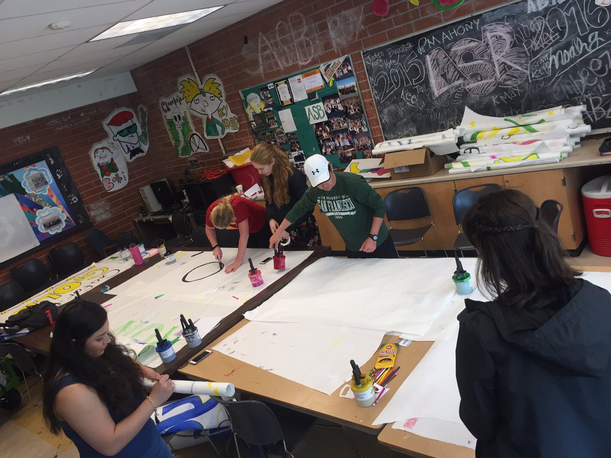 People Making Posters