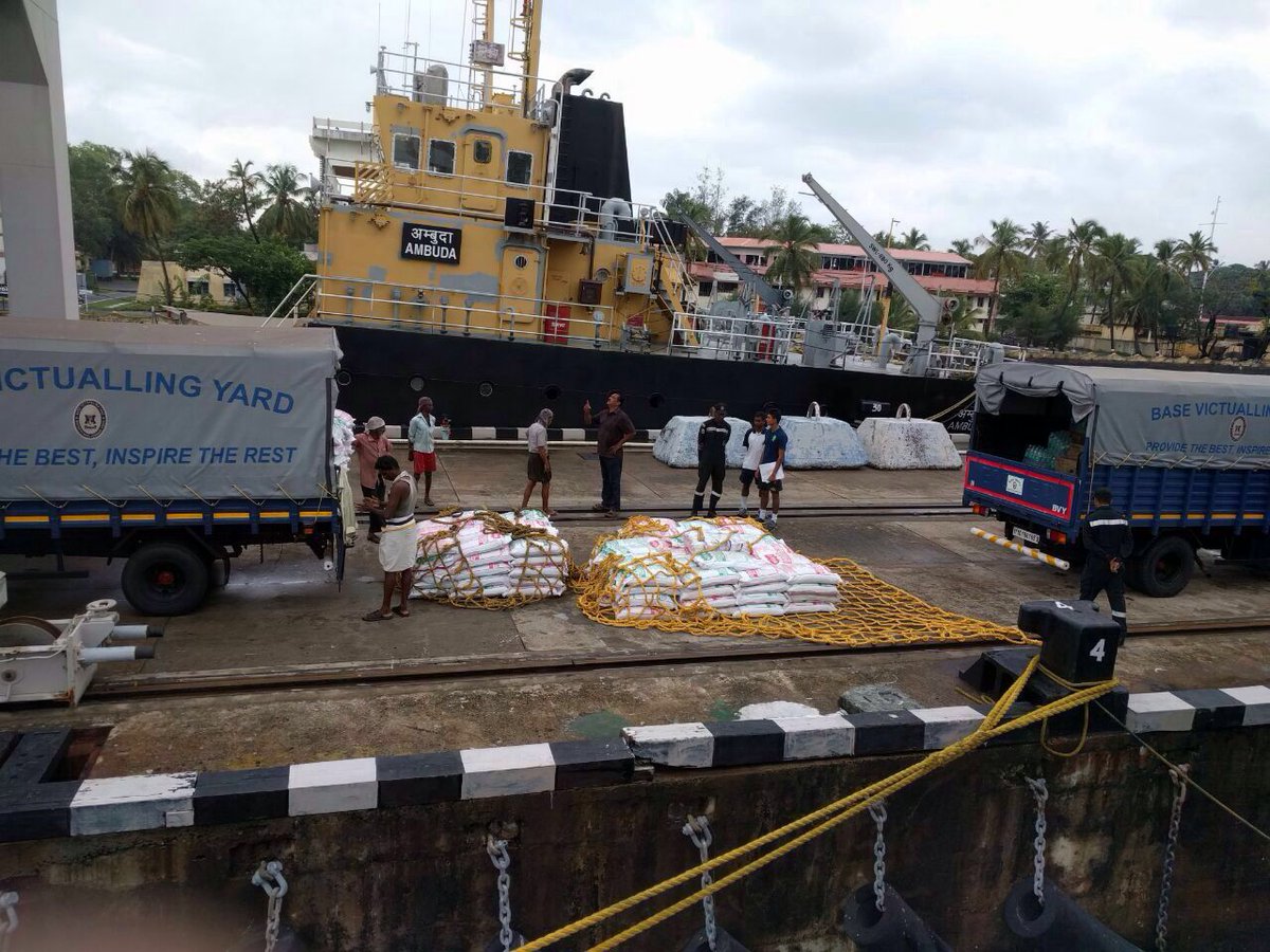India sends ships with relief material to cyclone-hit Sri Lanka