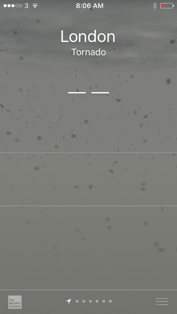 Apple Weather Tornado