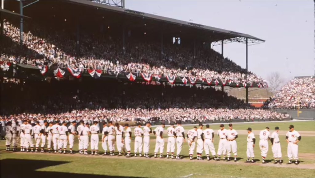 Rare color shots of griffith stadium, 1950s. #nationals/senators ...