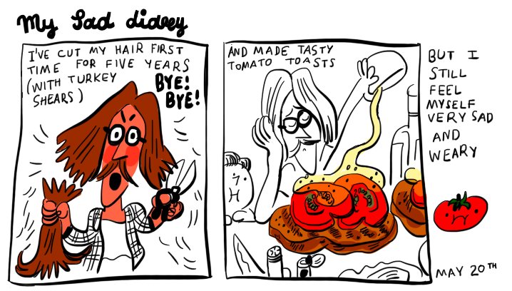 「my sad diary #1 」𝔊𝔢𝔬𝔯𝔤𝔦𝔢 𝔐𝔞𝔤𝔢𝔯の漫画