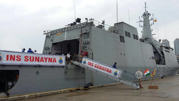 Supporting important neighbour: INS Sunayna & INS Sutlej arrive at ...