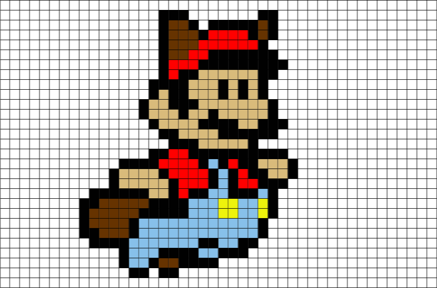 Pixel Art Templates Mario