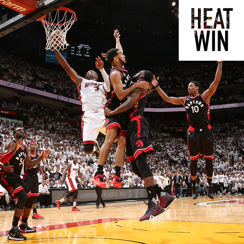 My favorite shot tonight. Dwyane Wade and five confused Raptors. : r/heat