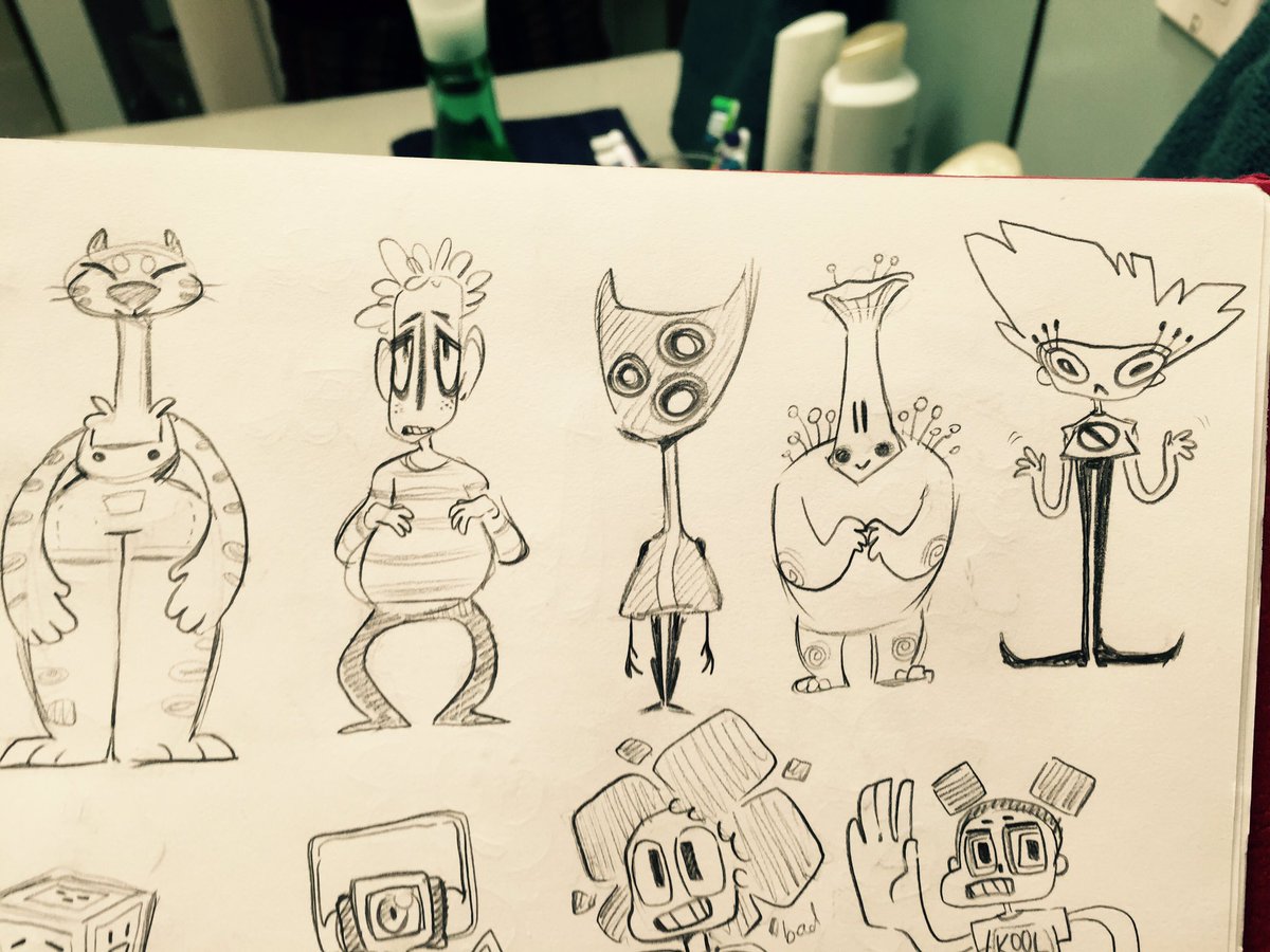 「Random character designs from one of my assignments 」Frecklesの漫画