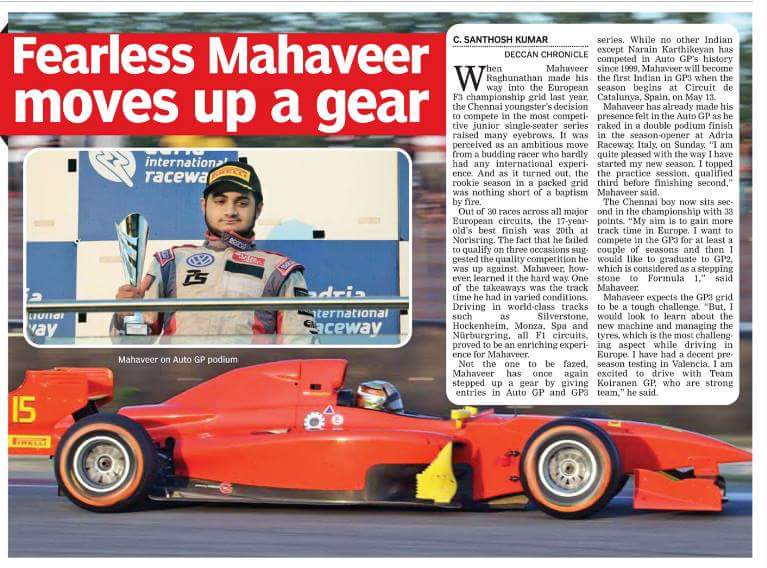 Mahaveer Raghunathan: Racedriver biography - career and success