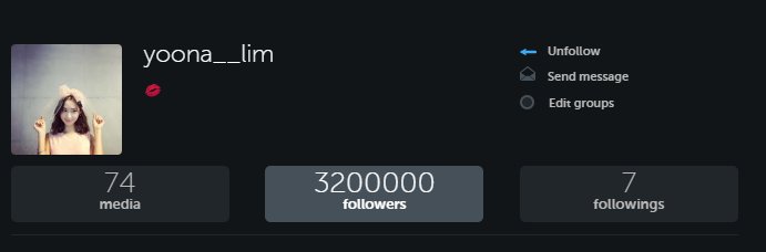 Mystarmyangel on Twitter: "160512 Yoongstagram reaches 3.2m followers! #YoonA…