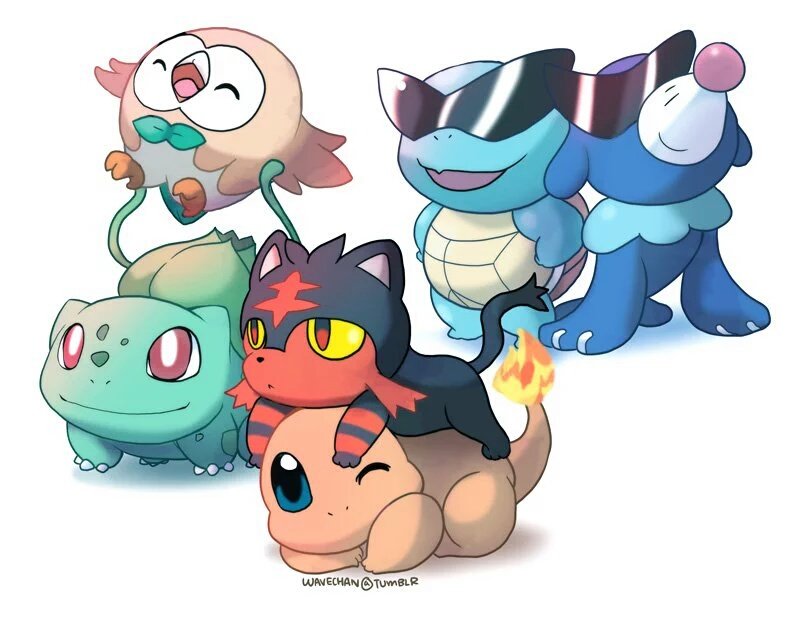 7th Generation Pokemon Starters