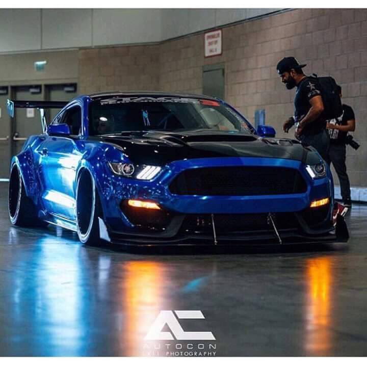 Stanced Mustang