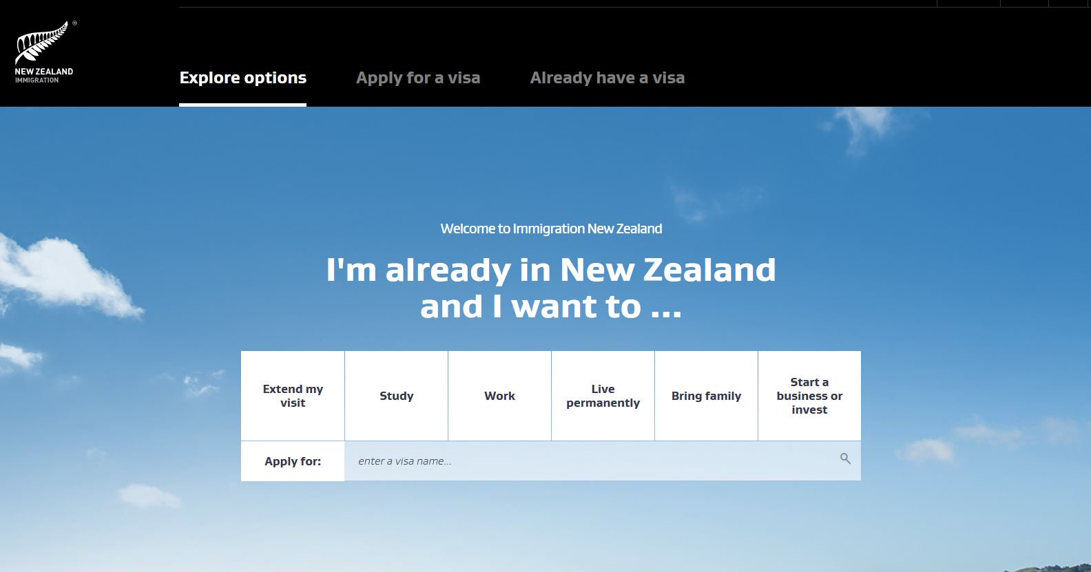 New Zealand Immigration Website