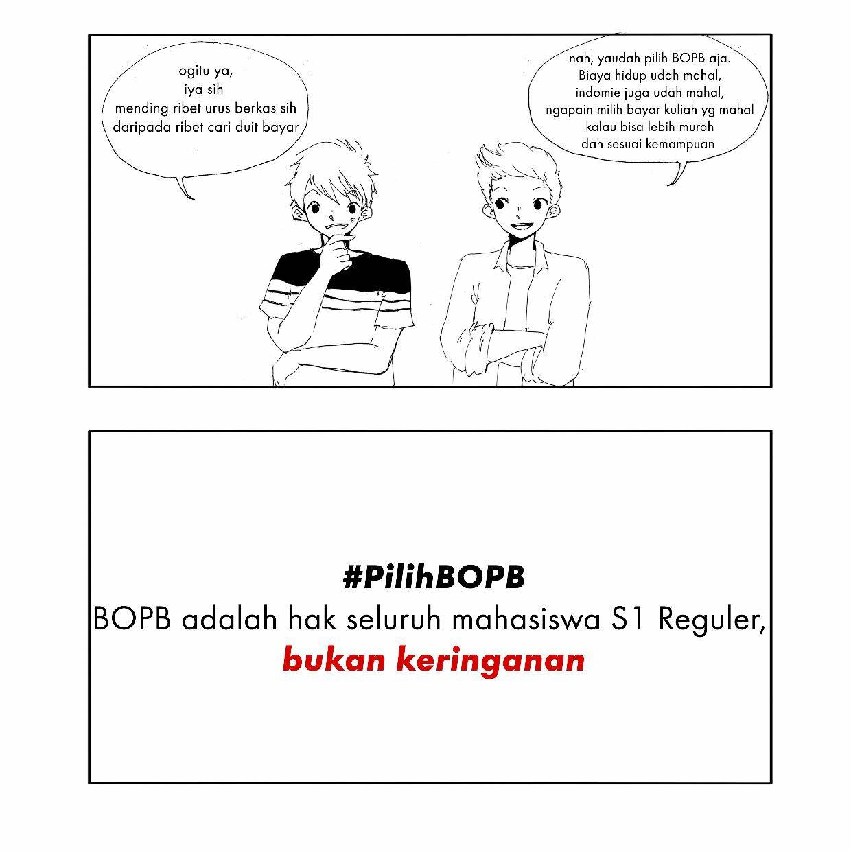 BEM UI on Twitter: "#PilihBOPB #MendingRibetSekarangDaripadaRibetNanti #BOPBituHak Comic created ...