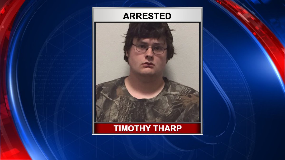 ARRESTED: 22-year-old Timothy Tharp, accused of flashing girl in ...