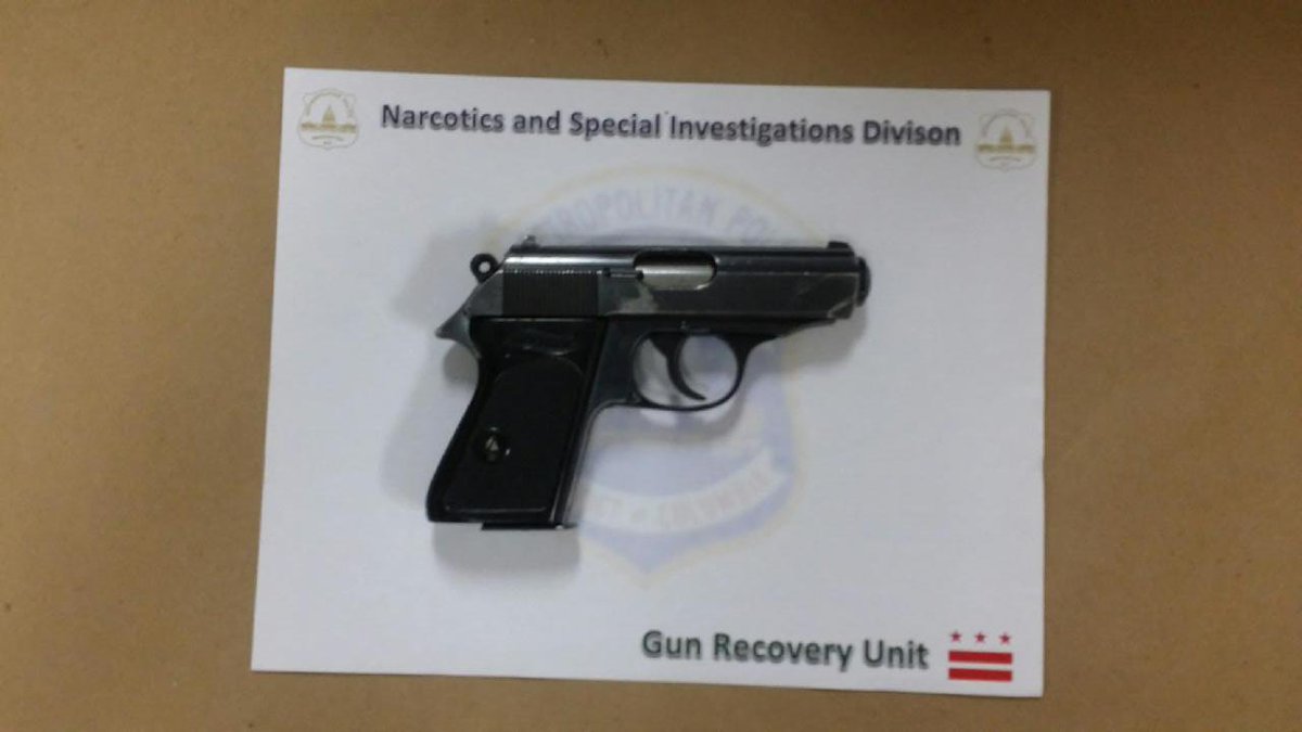 Members of the Gun Recovery Unit recovered these two firearms yesterday ...