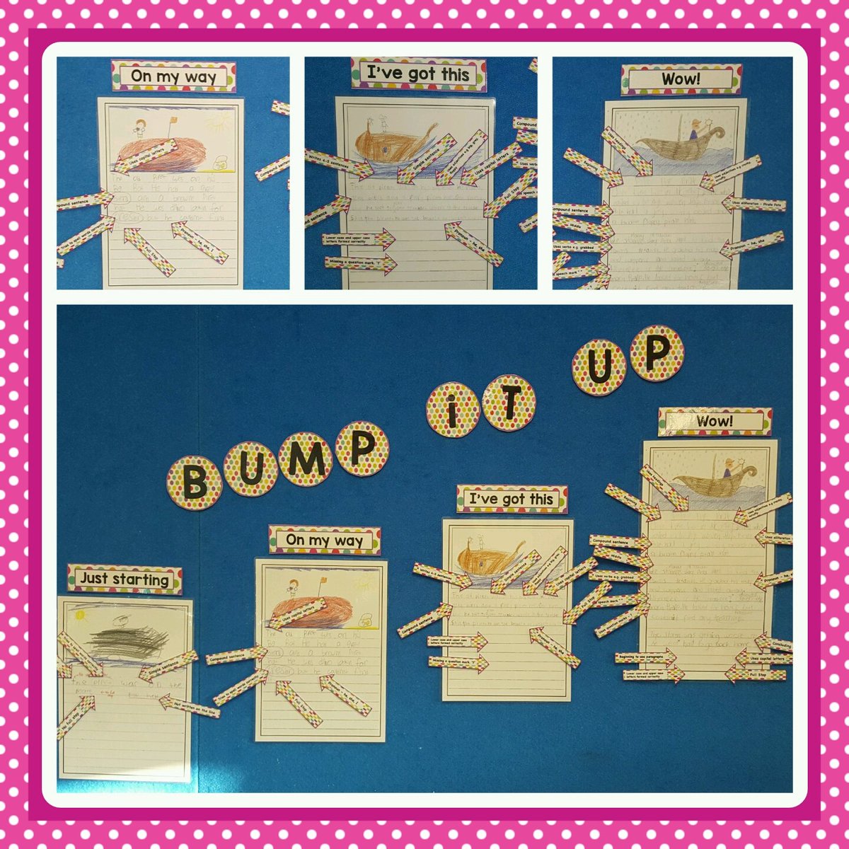 Kylie Brinkworth on Twitter: "Writing Bump it up wall developed by ...