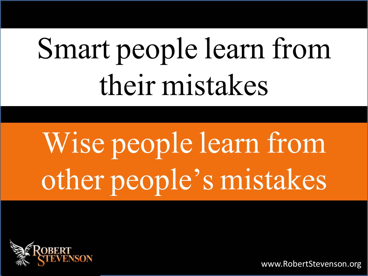 Learning From Others Mistakes