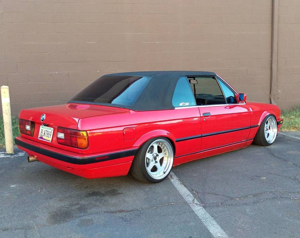 Stanced E30 Convertible