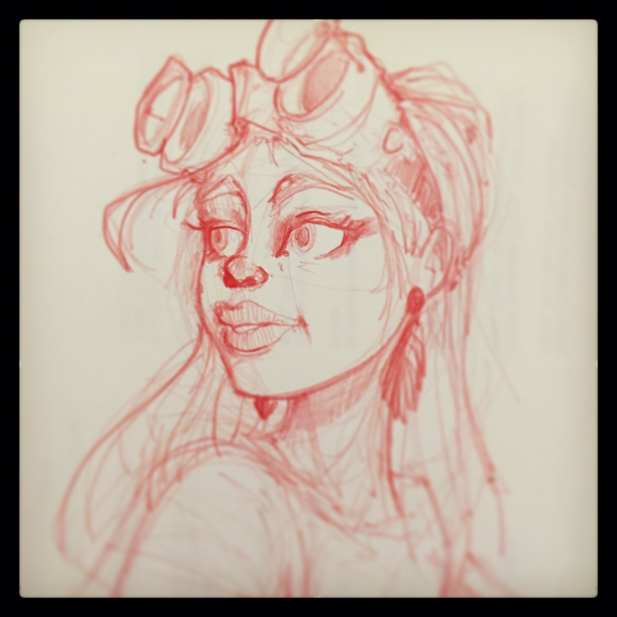 Steampunk Goggles Drawing