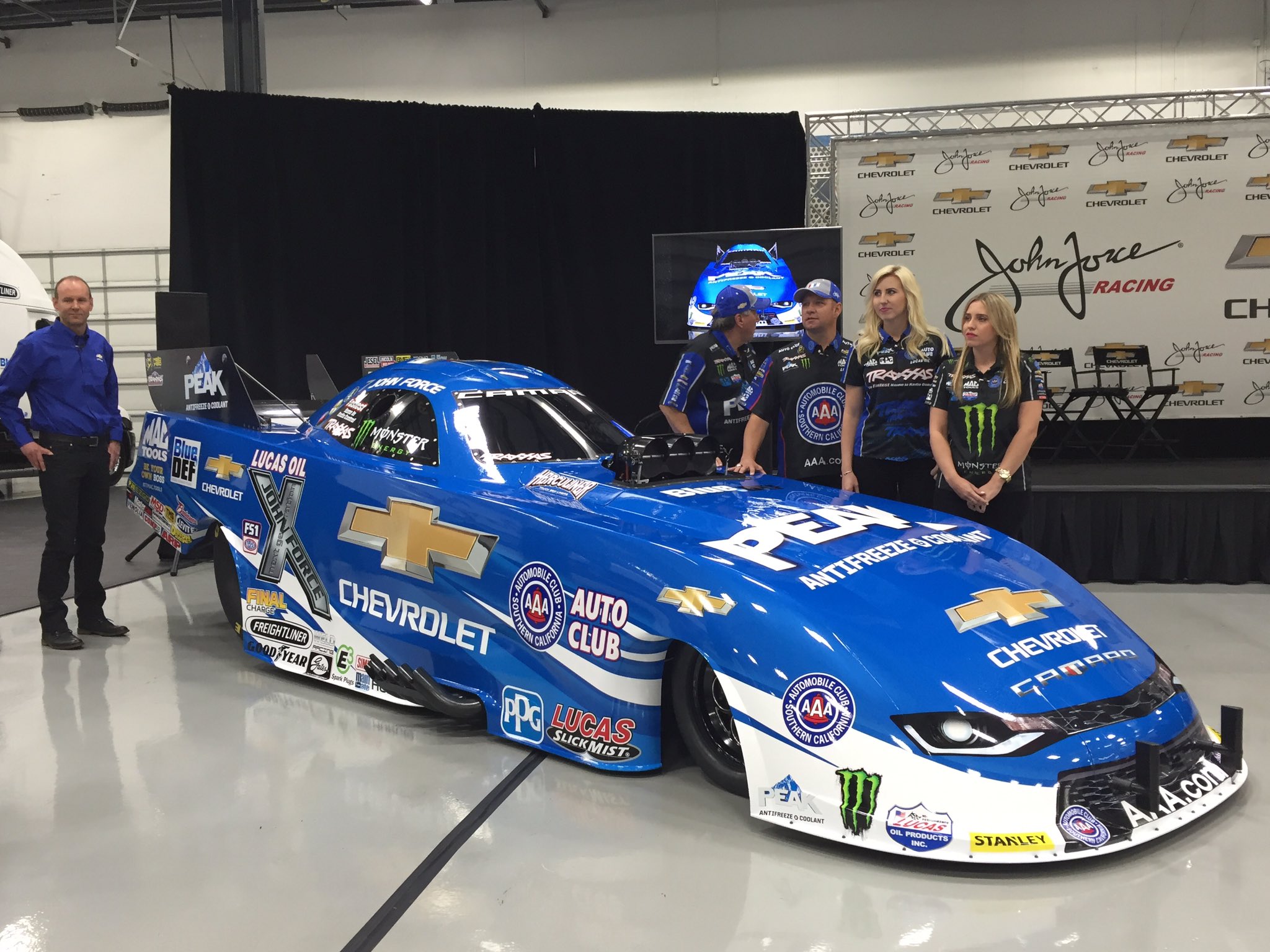 John Force Logo All American John Force Of Power Peak Performance