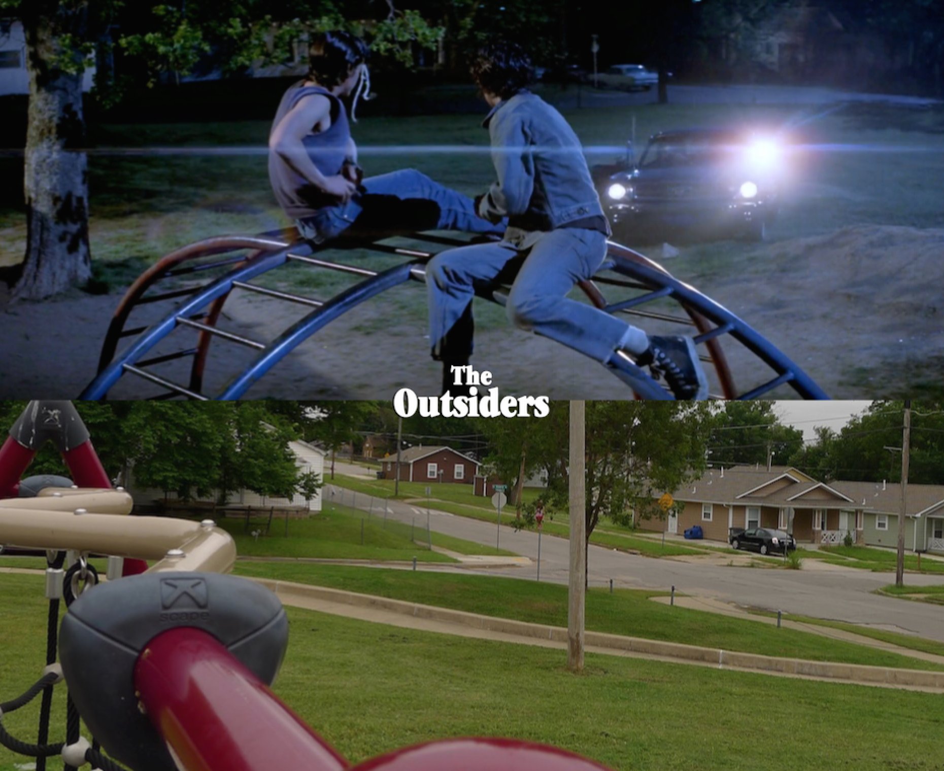 The Outsiders Ponyboy And Johnny At The Park