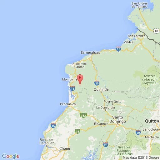 Atacames Ecuador Map