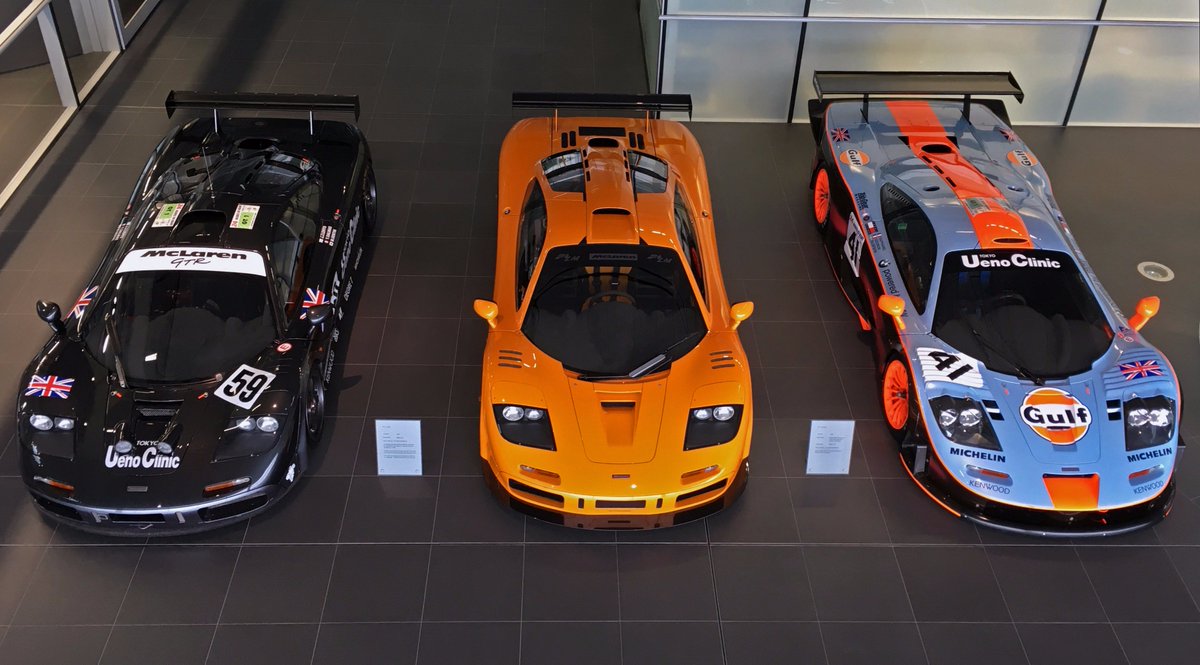 Three times the fun lined up on the MTC boulevard. MTCSnaps McLarenF1 ...