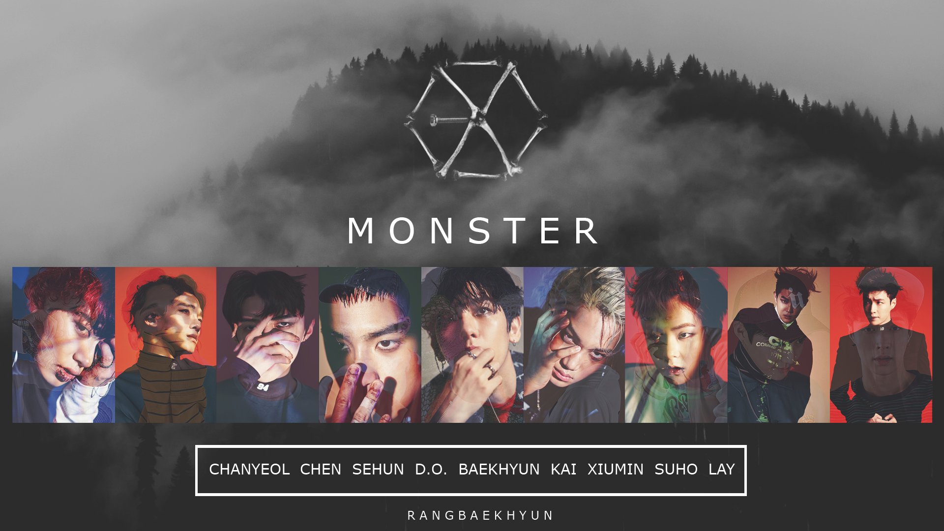 Fondo De Pantalla De Lay Exo Monster EXO: The Lyrics & Wallpaper