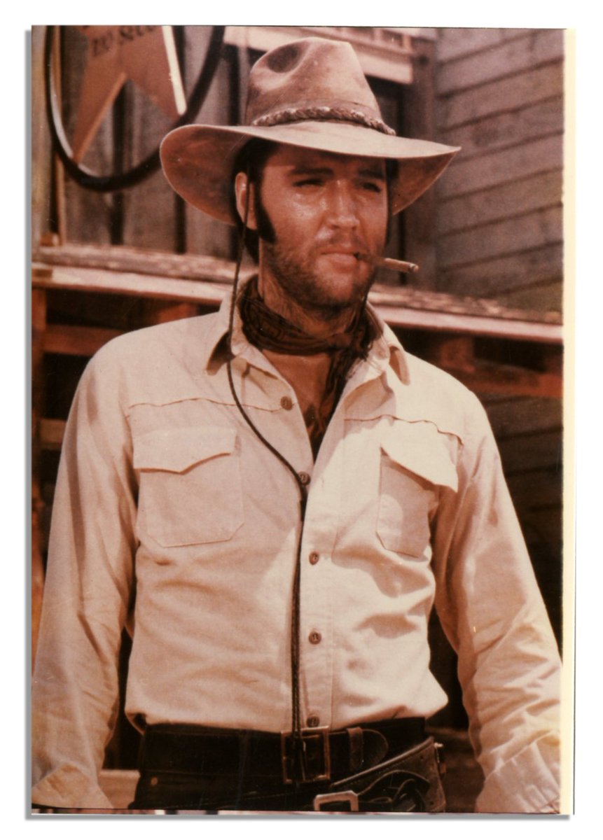 Elvis presley on the set of charro, 1969 - scoopnest.com