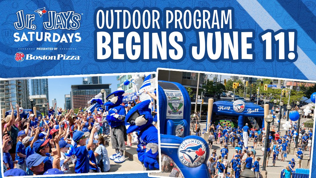 Join us for Jr. Jays Sat pres. by @BostonPizza on 6/11! It’s our 1st ...