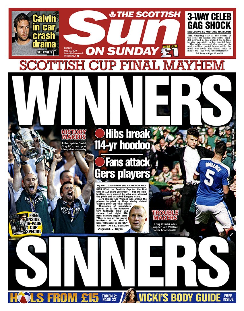 Here is today's front page ScotPapers | The Scottish Sun | Scoopnest