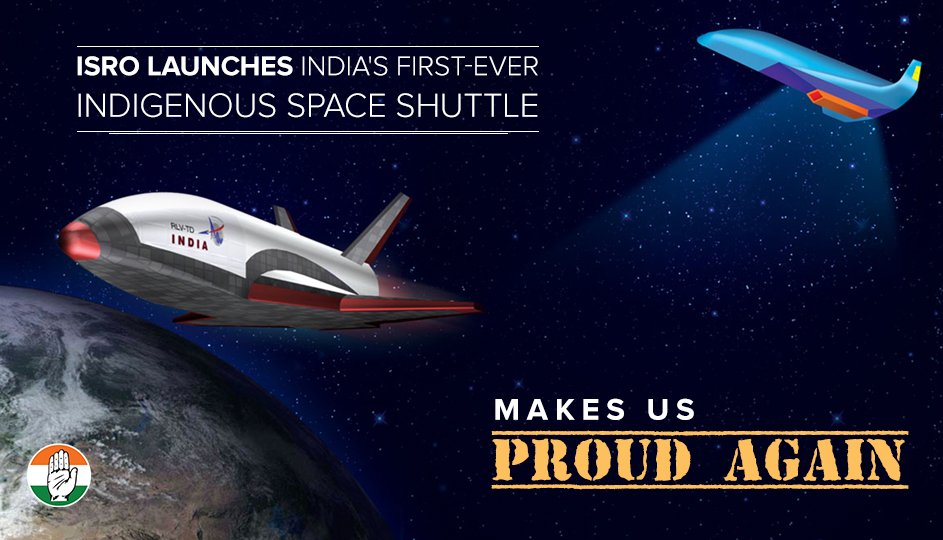 Congress Party congratulates ISRO for launching India's first ever ...